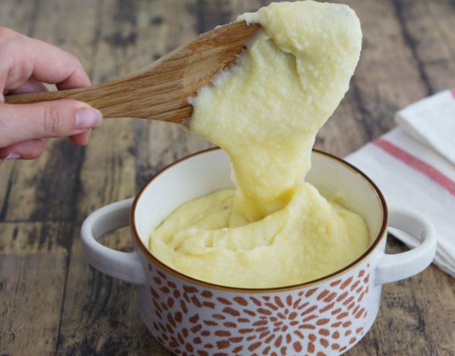 Receta de Puré de patata con queso