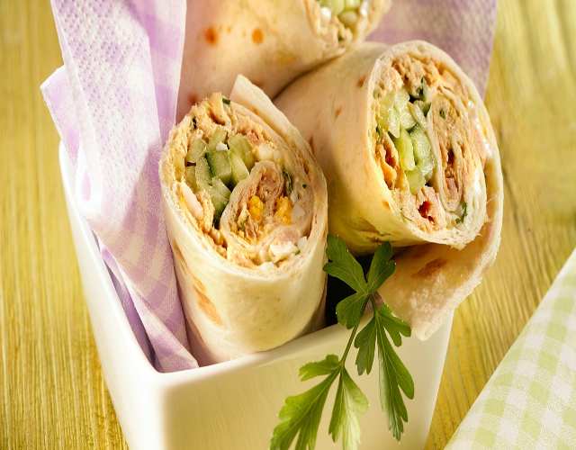 Receta de Wrap de Atún con Queso