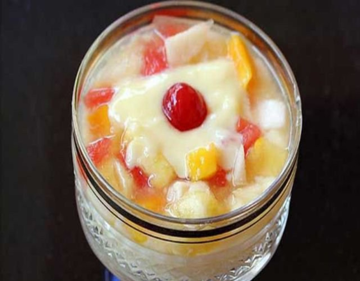 Receta de Natillas con frutas