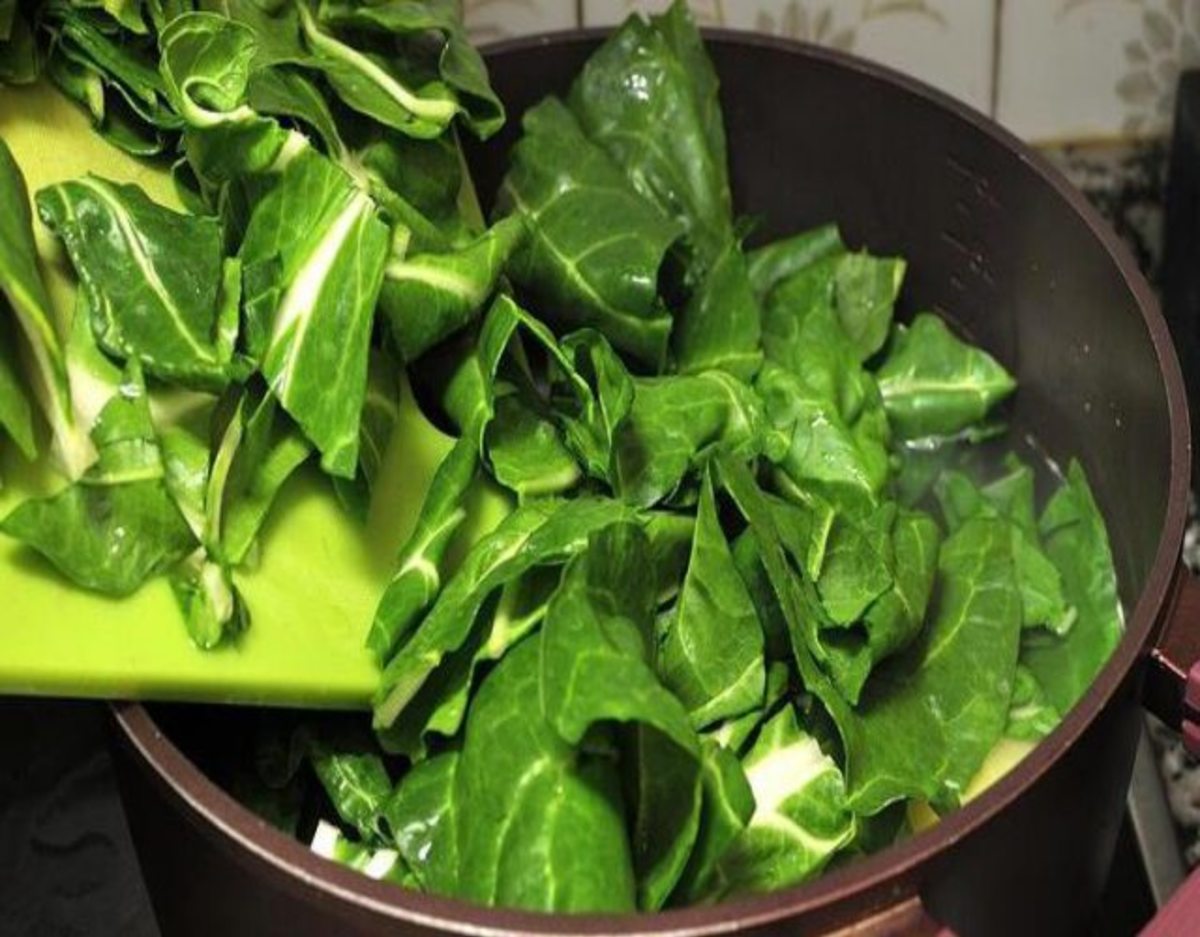 Receta de Acelgas esparragadas con jamón