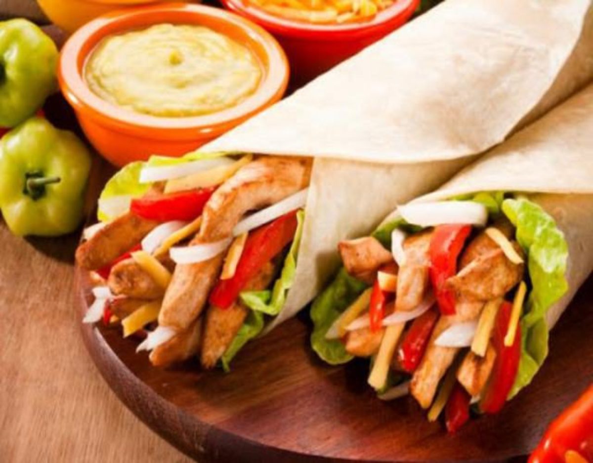 Receta de Fajitas de pollo con pimientos
