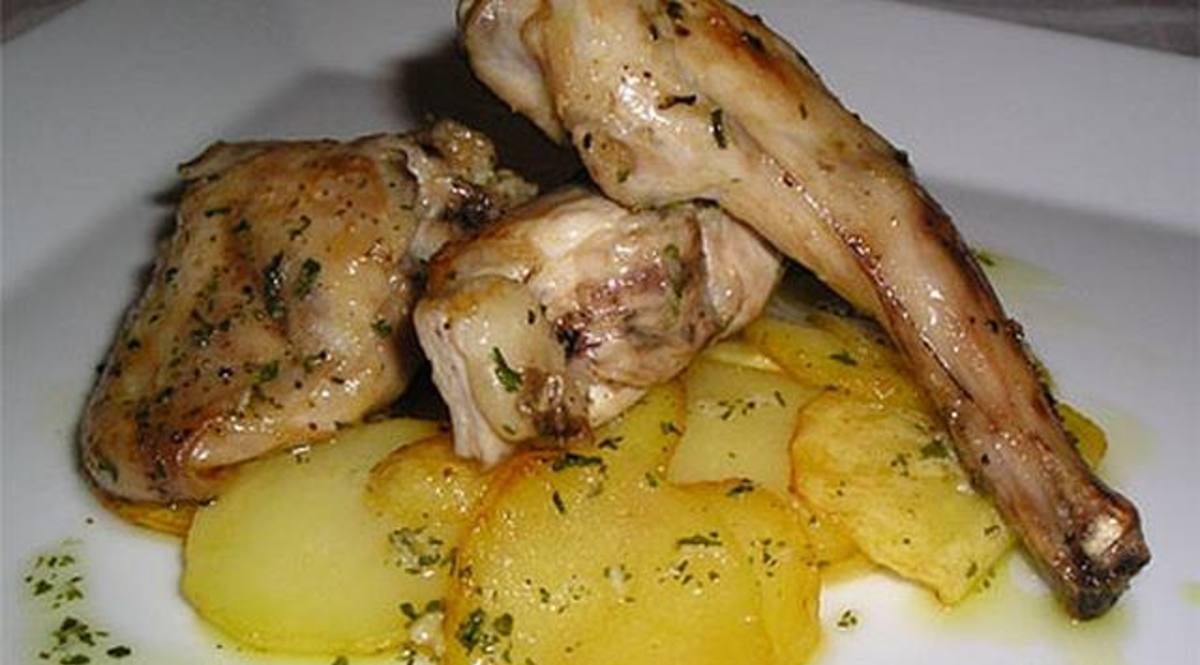 Receta de Conejo al vino blanco