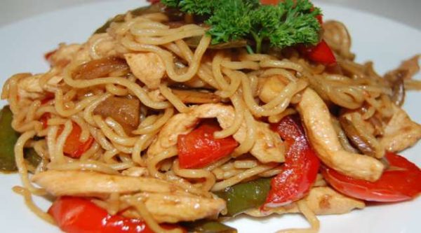 Receta de Noodles con Pollo