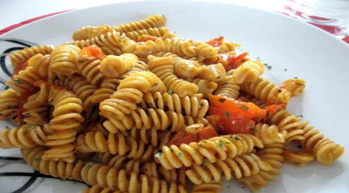 Receta de Fusilli al Peperoncino