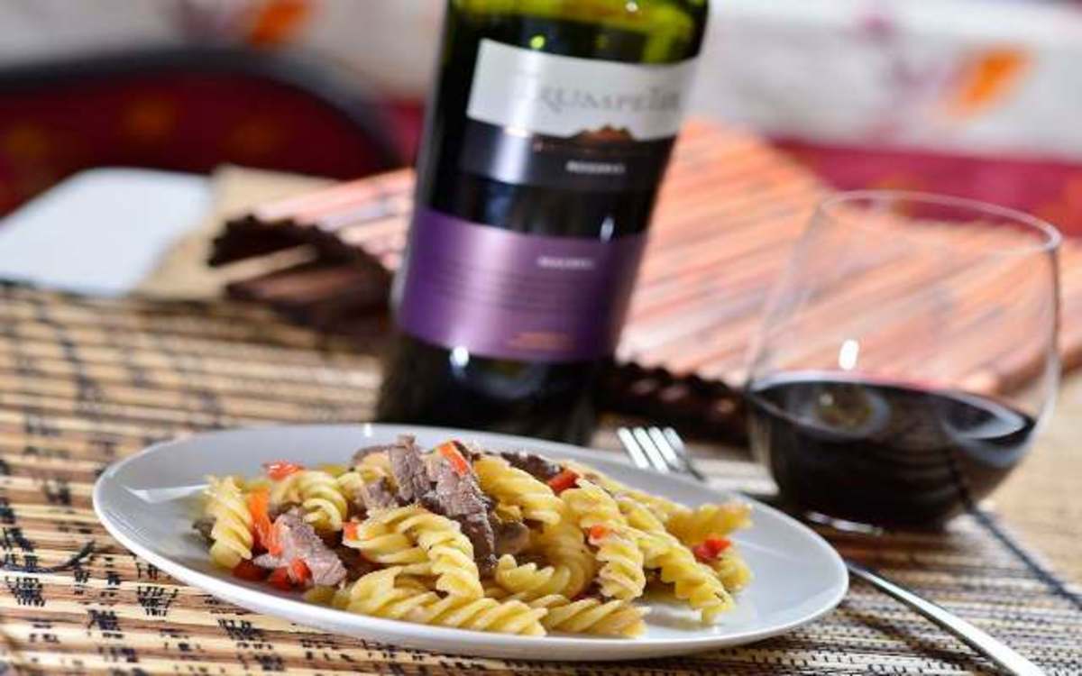 Receta de Fusilli al Vino