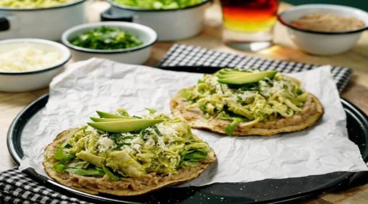 Receta de Tostadas Mexicanas de Pollo